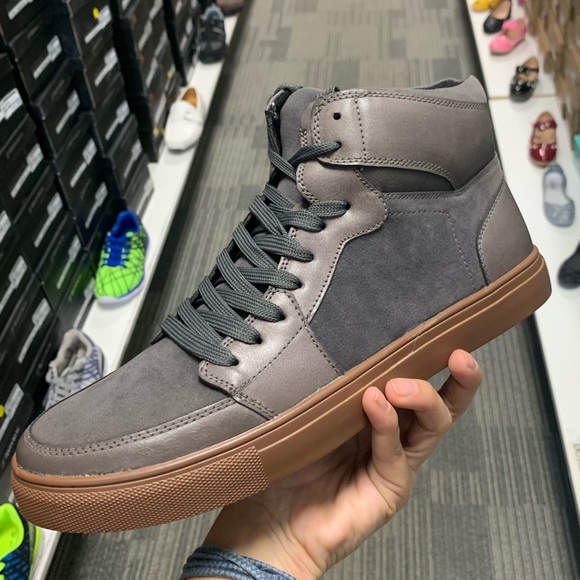 Shoes | Mens Grey High Top Sneaker | Poshmark
